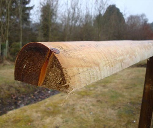 Machined Half Round Timbers