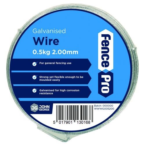 2mm x 0.5 kg galv tying wire approx 20m