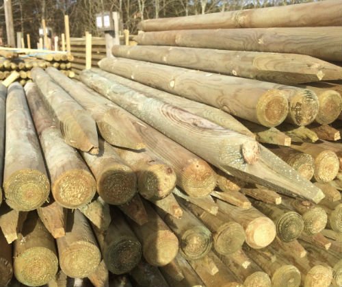 1.20m x 50mm machined post treated