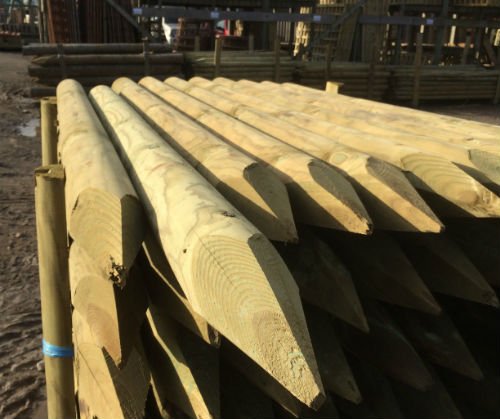 1.8m x 100mm machined post UC4 treated
