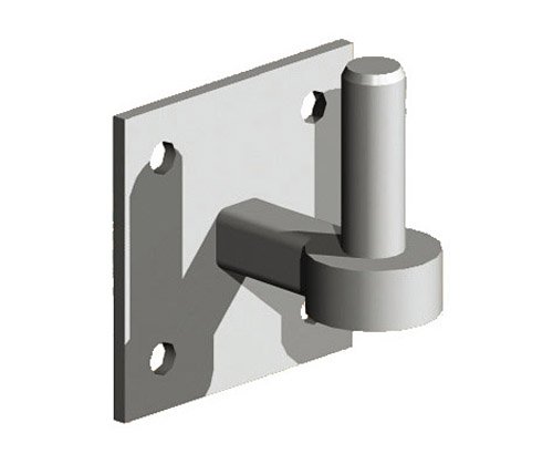 Field gate hanger on plate Galv.